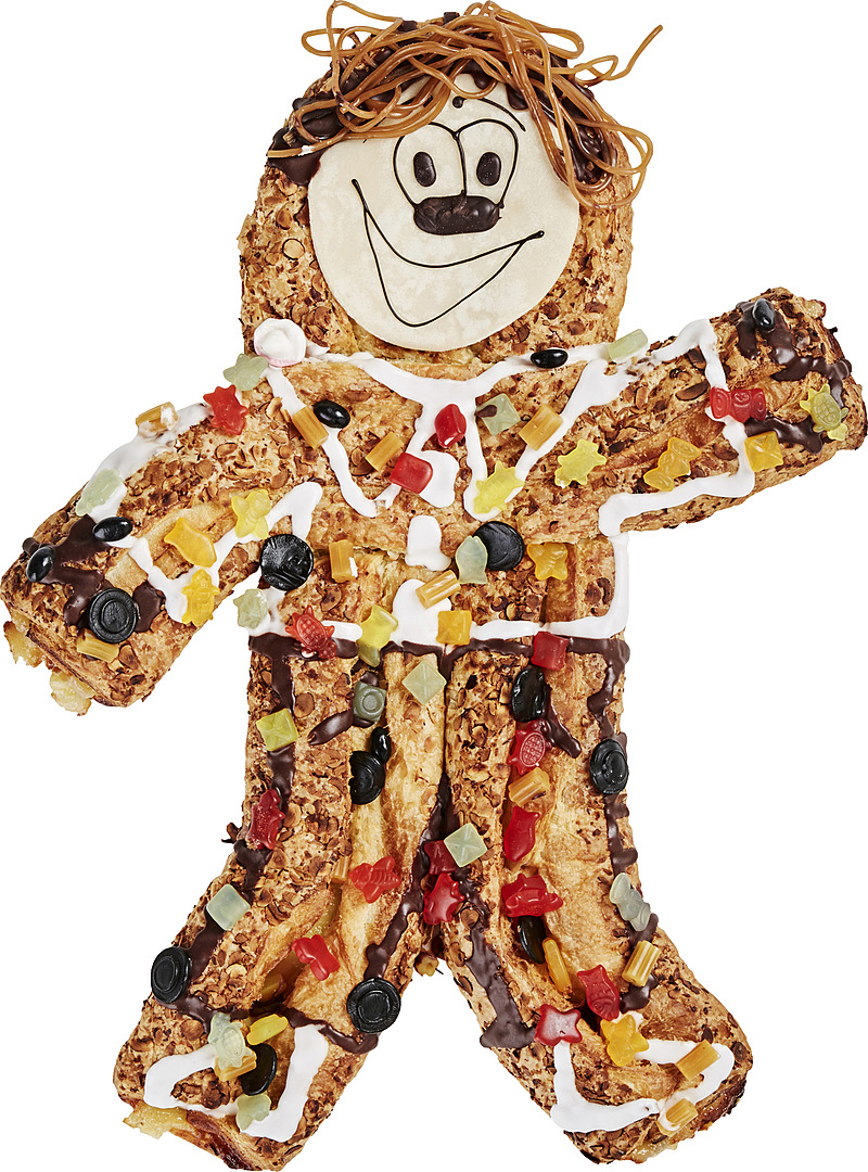 Stor wienerbrød kagemand | kvicklysilkeborg.dk